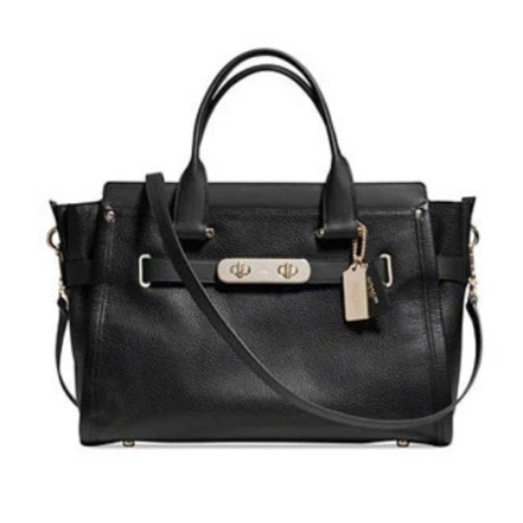 Coach | Bags | Coach Swagger 37 Pebbled Leather Crossbody | Poshmark